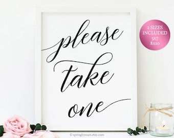 Please take one sign | Etsy