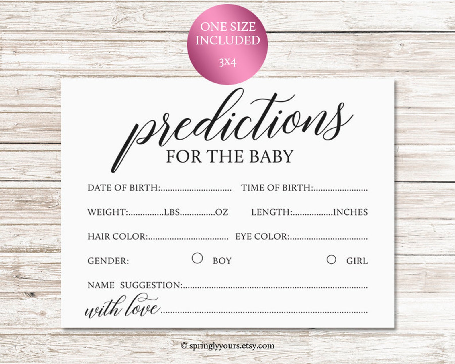 Baby Shower Prediction Cards Game Printable Baby Shower Gender | Etsy Baby Shower Prediction Cards Game Printable Baby Shower Gender | Etsy