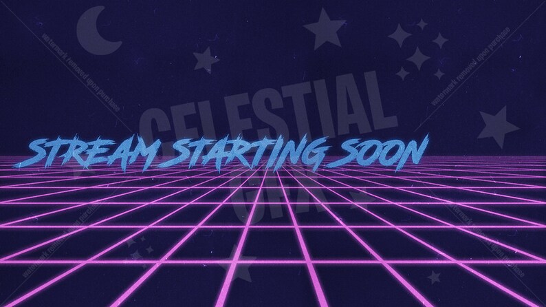 Retro Blue Stream Package Twitch Overlay Stream Overlay - Etsy