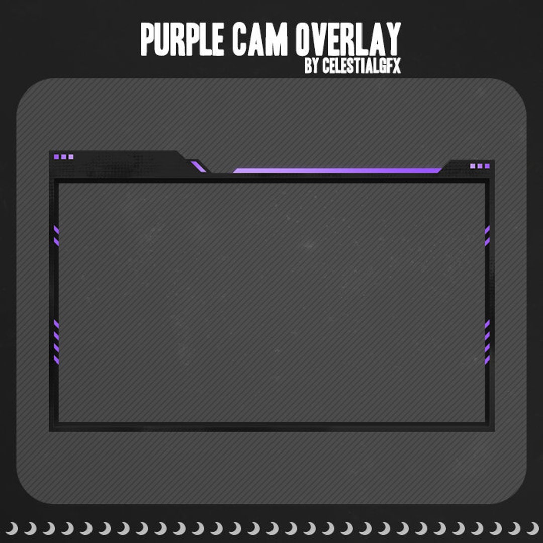 Purple Cam Overlay: Streaming Graphics (1920x1080 PNG) - Etsy
