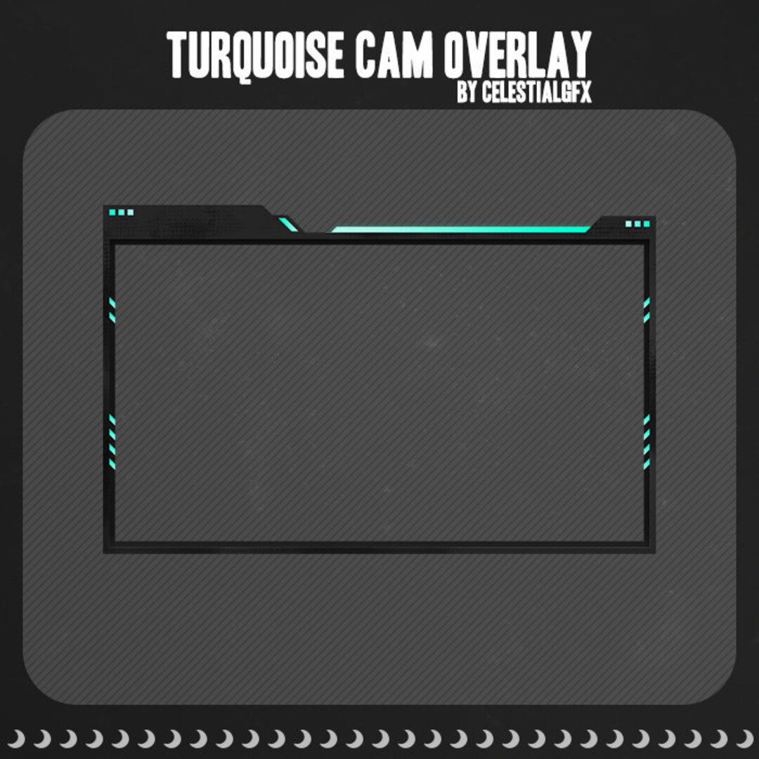 Turquoise Cam Overlay || Twitch, Kick, Youtube Overlays || Stream ...