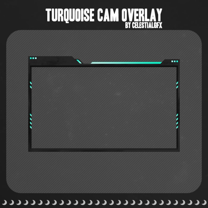Turquoise Cam Overlay || Twitch, Kick, Youtube Overlays || Stream ...