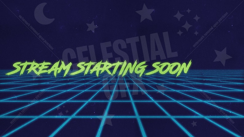 Retro Green Stream Package Twitch Overlay Stream Overlay - Etsy