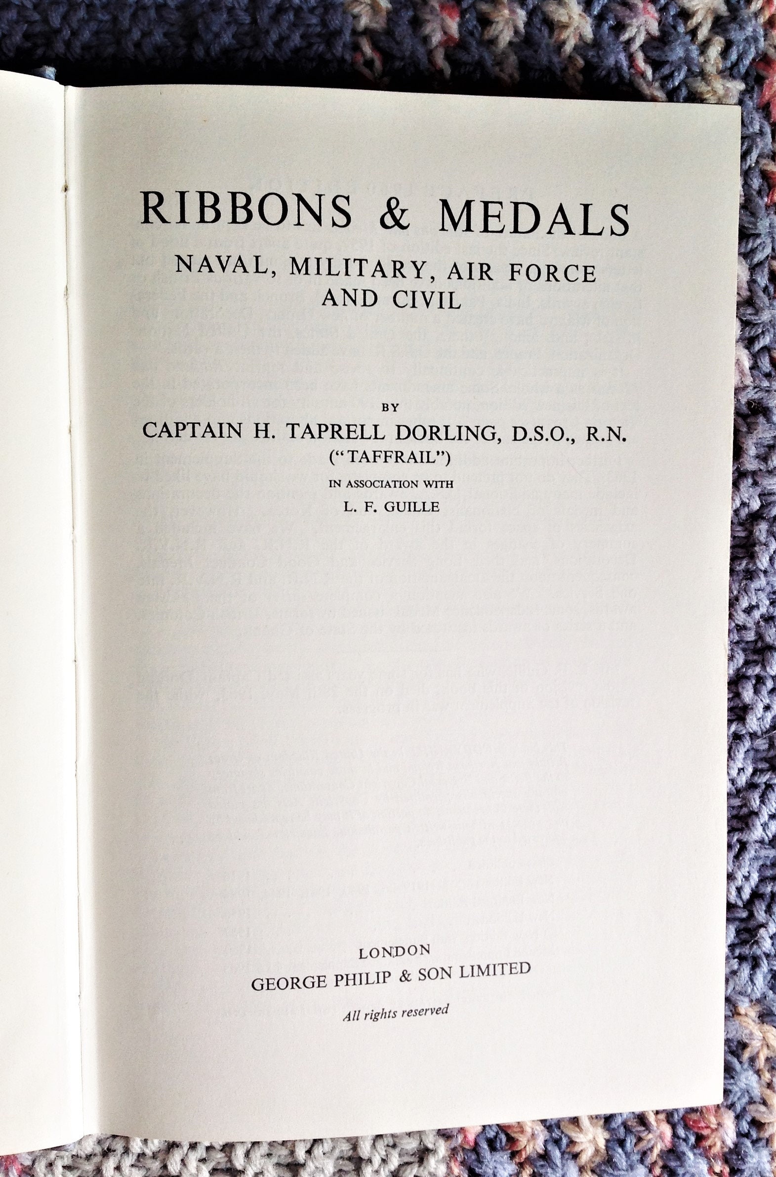 Ribbons and Medals: Naval, Military, Air Force and Civil by Captain H ...