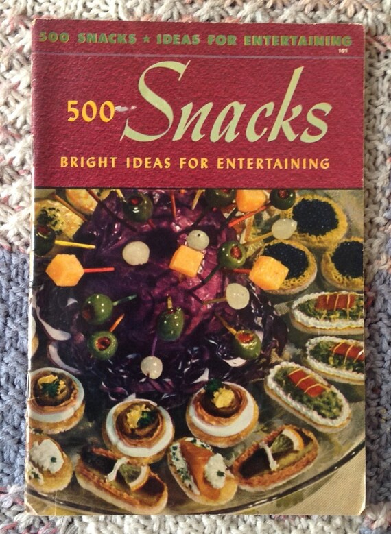 500 Snacks Bright Ideas for Entertaining Ed. Ruth - Etsy