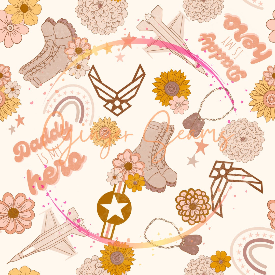 Airforce Hero Seamless File - Etsy