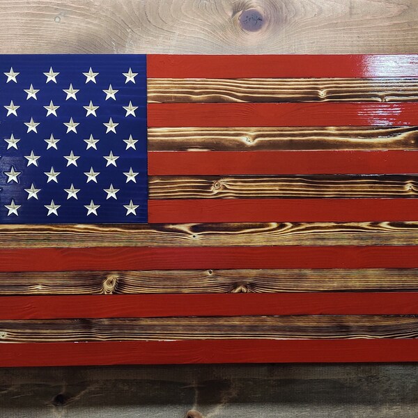 Trump Wooden Flag - Etsy