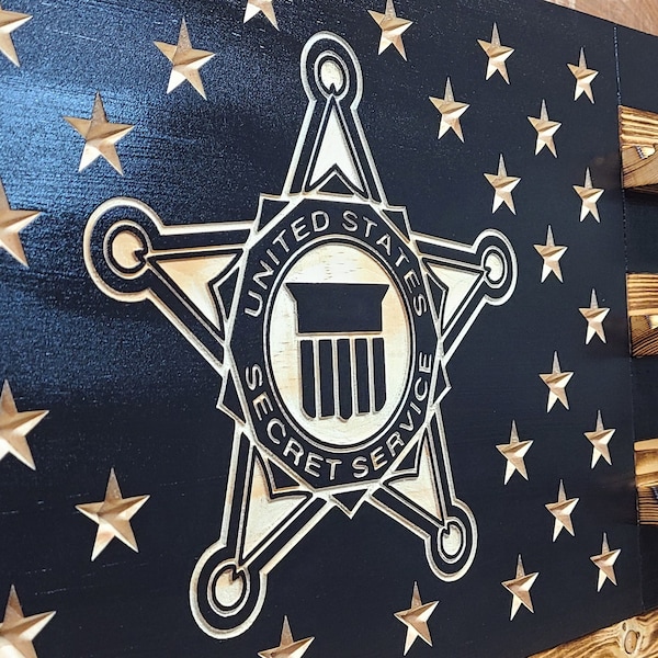 Secret Service Flag Display - Etsy