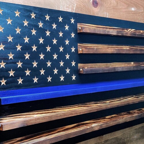 Wooden Challenge Coin Flag - Etsy