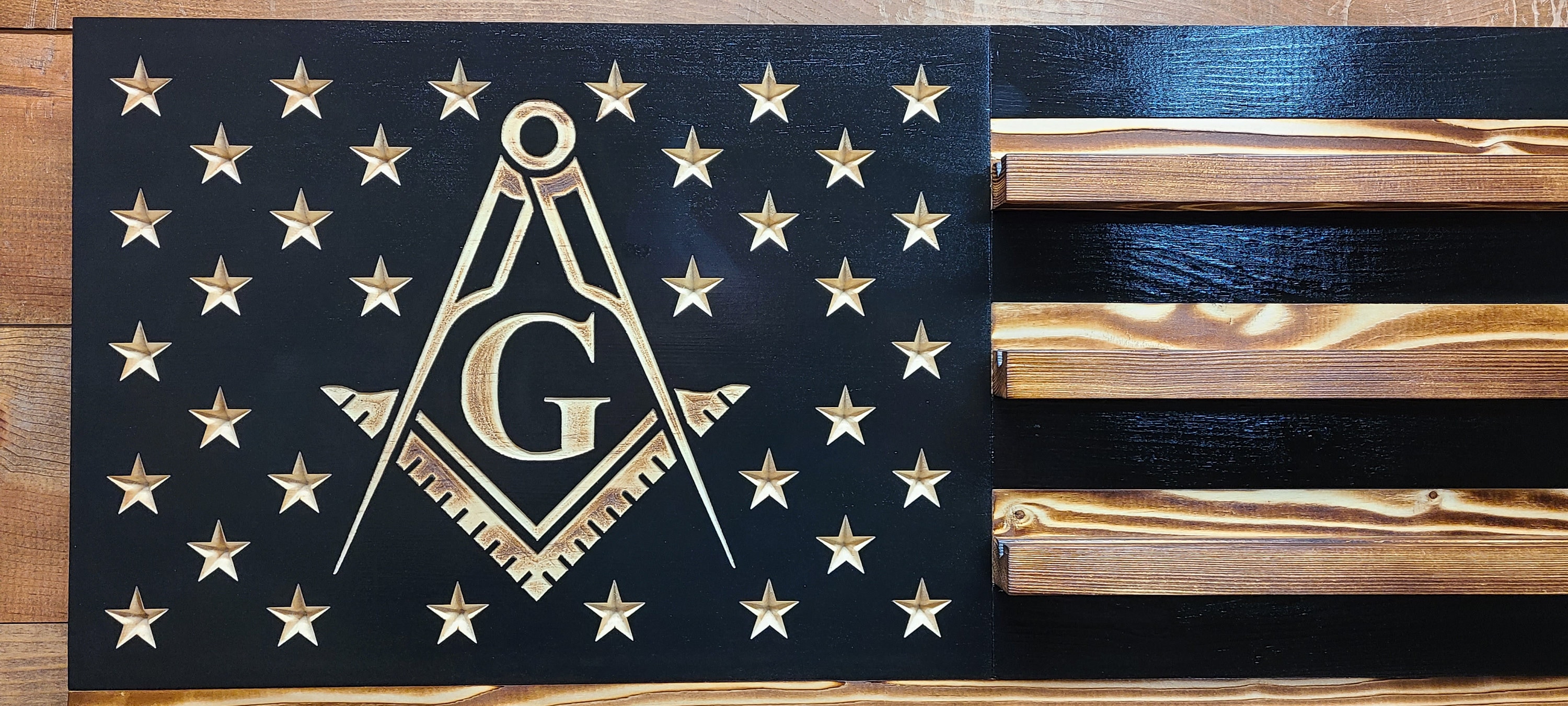 Freemason Masonic Square and Compass Challenge Coin Display | Etsy