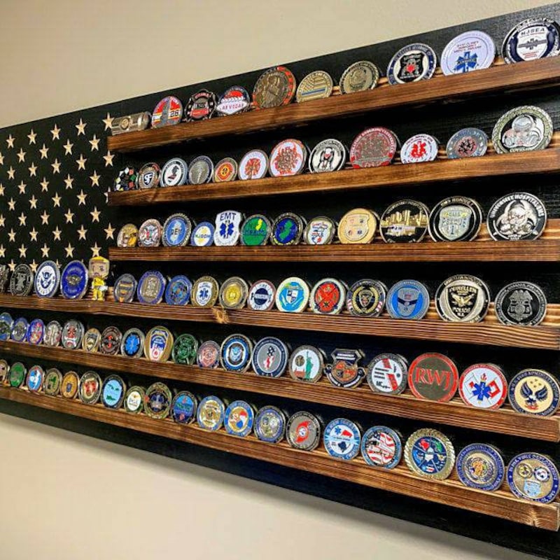 Challenge Coin Display - Etsy