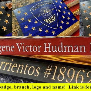 Department of Homeland Security DHS Wooden American Flag Challenge Coin ...