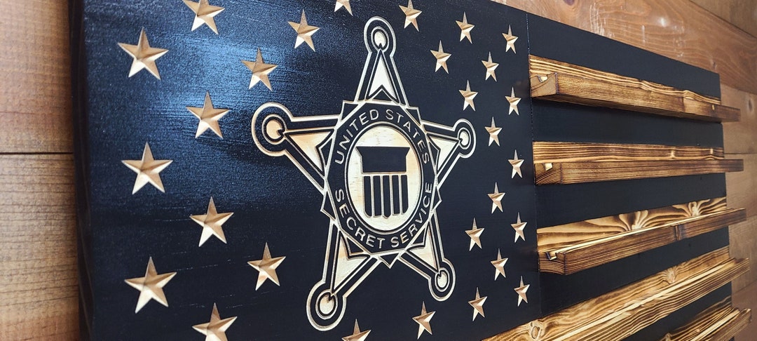 United States Secret Service Subdued Wooden American Flag Challenge ...