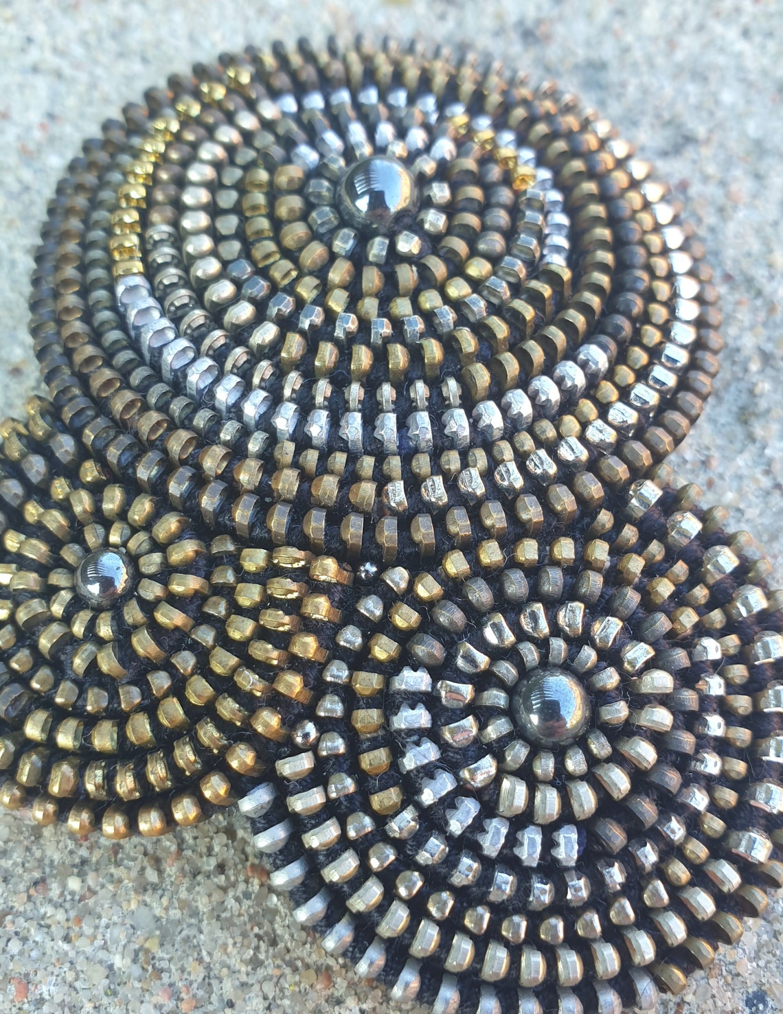 Brooch Metal Brooch Circular Brooch Unusual Brooch - Etsy