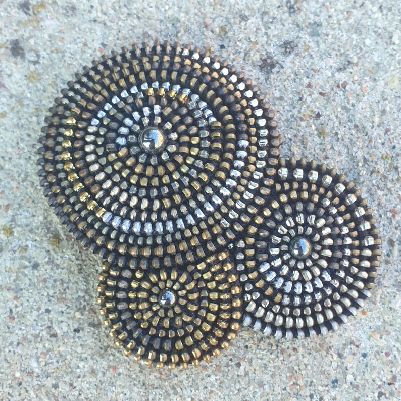 Brooch Metal Brooch Circular Brooch Unusual Brooch - Etsy