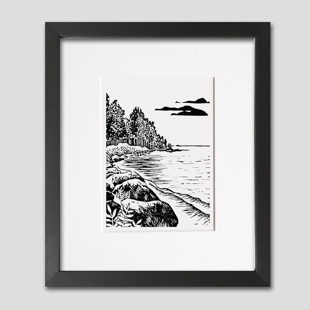 Peninsula Original Block Print - Etsy
