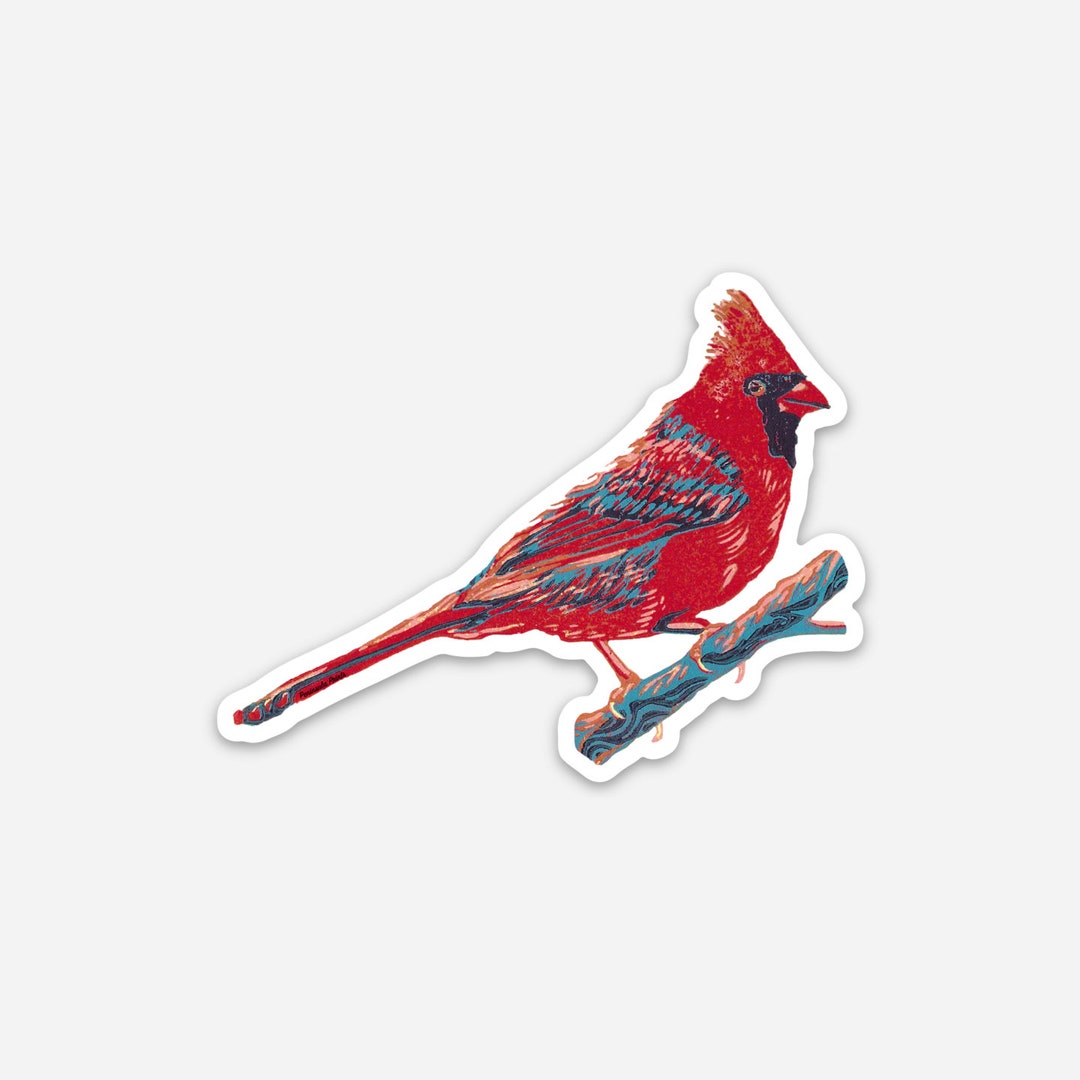 Cardinal Vinyl Sticker - Etsy