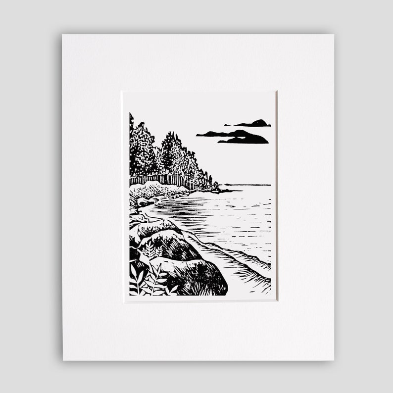 Peninsula Original Block Print - Etsy