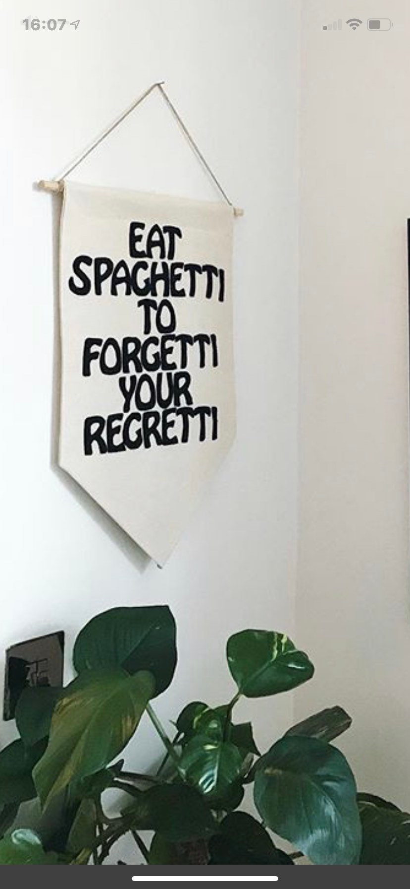 Eat Spaghetti Wall Hanging - Etsy UK