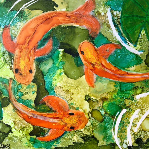 Alcohol Ink Painting - Etsy