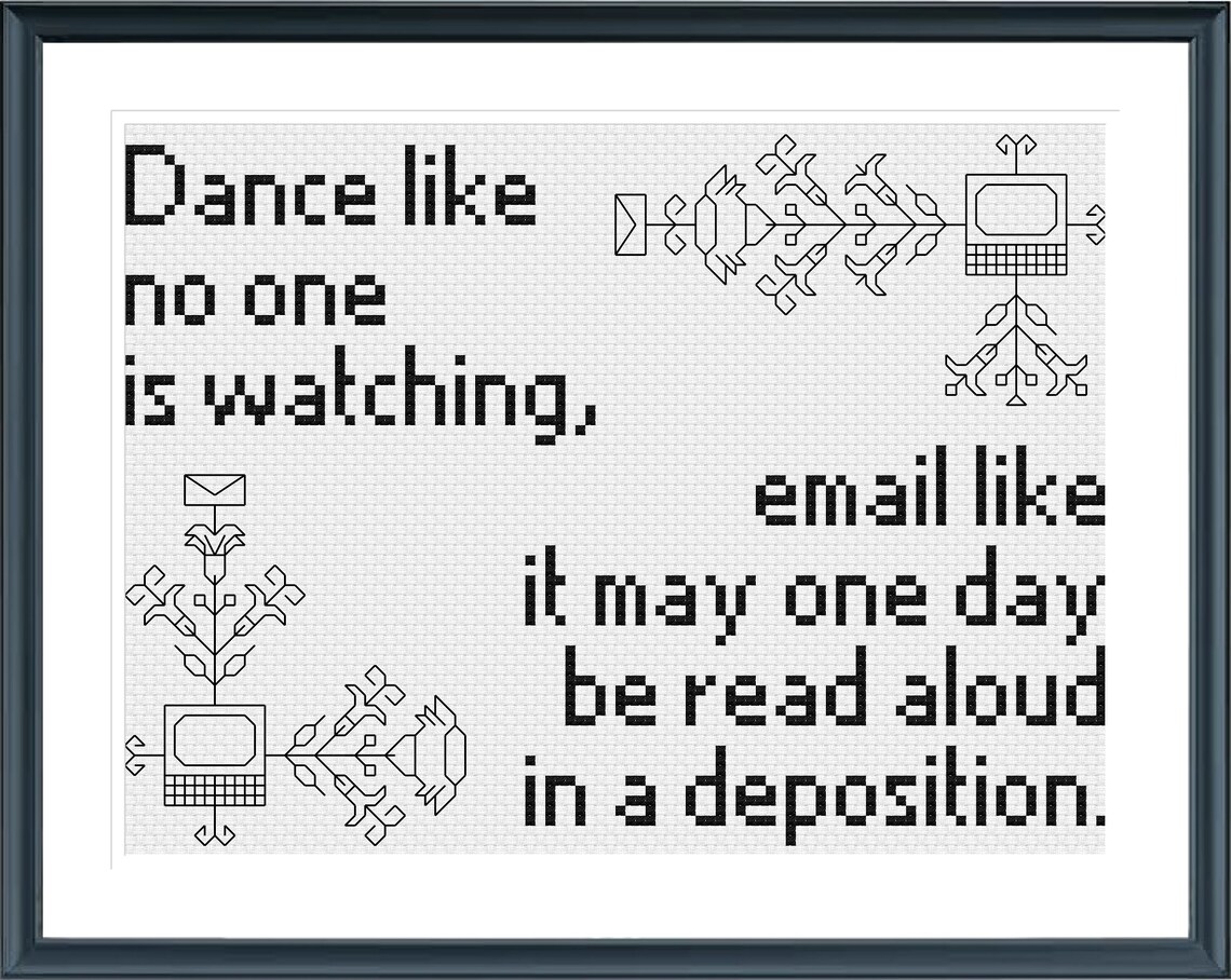 Dance Like No One is Watching Email Like It May One Day Be - Etsy