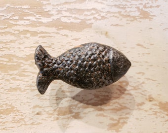 Cast Iron Knob Fish - Etsy