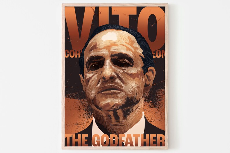 Vito Corleone. the Godfather Movie Poster in Various Sizes. - Etsy