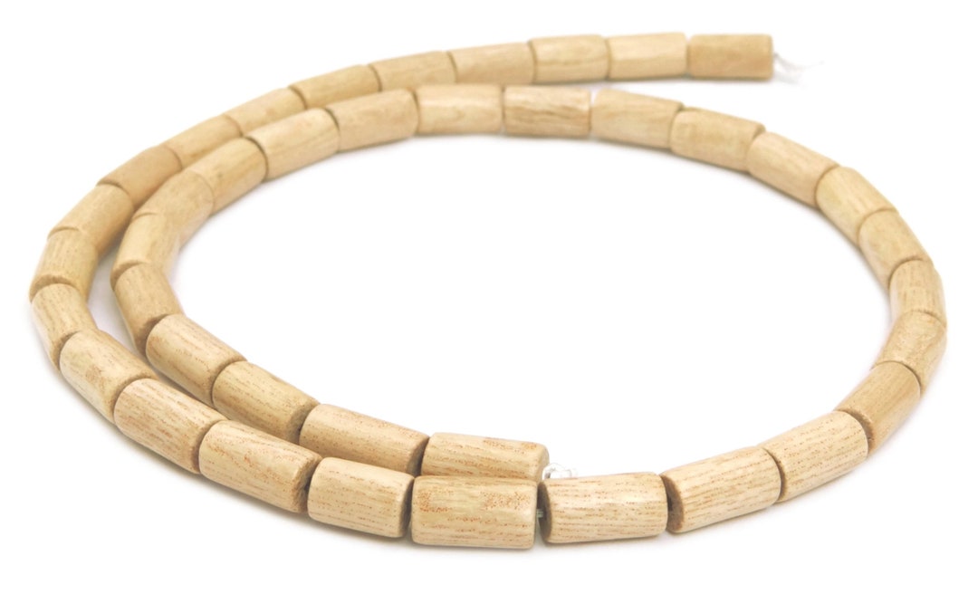 Indian Pink Rosewood 10 X 6 Mm Tube Wooden Bead Strand for Chain & More ...