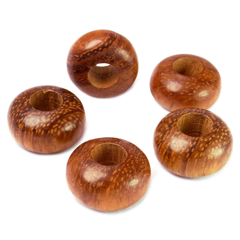 Wood Rondelle Beads - Etsy
