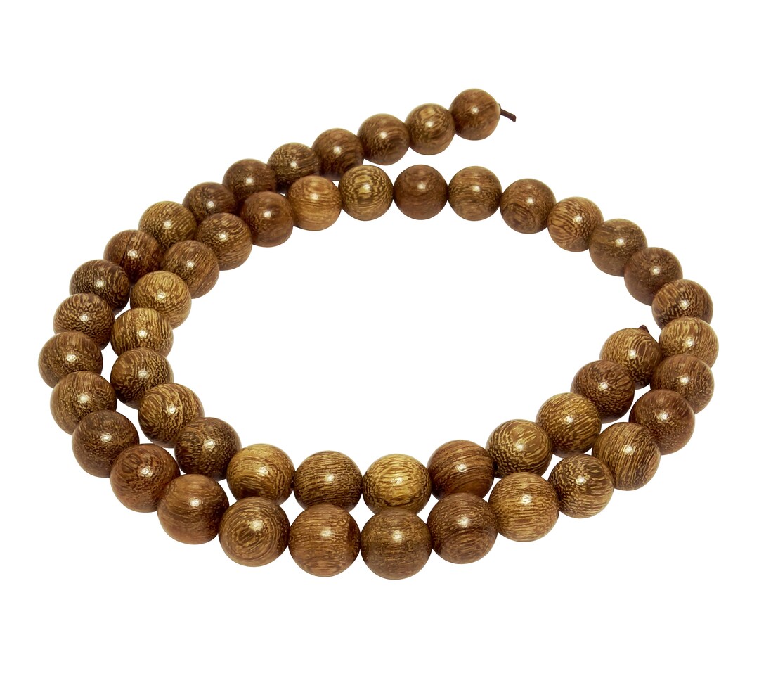 Palapi Wood Beads 8 Mm Balls Finely Grained Wooden Beads for Mala ...