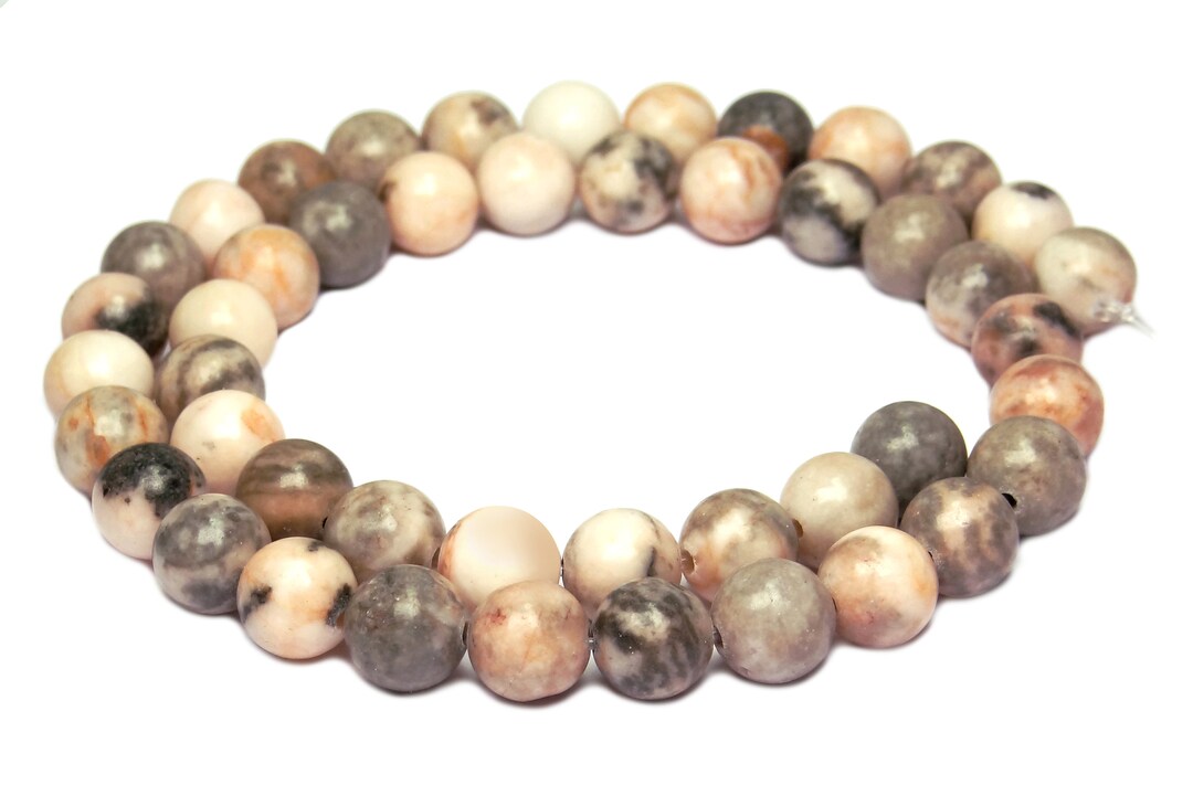 Mexican Pink Jasper Beads 8 Mm Strand Gemstone Beads for Mala, Necklace ...