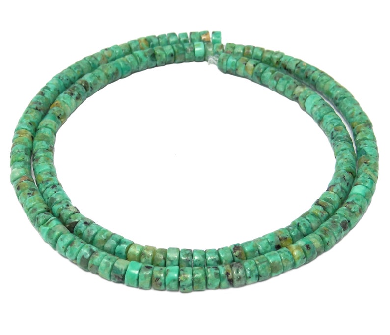 African Turquoise Wheels in Two Sizes: 6 X 3 Mm & 4 X 2 Mm - Etsy
