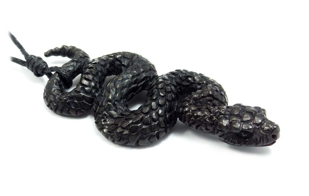 Snake Amulet Pendant Carved From Horn by Hand Filigree Horn Jewelry - Etsy