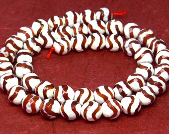 Dzi Beads Matt Round Beads. A Quality Full Strand 6mm, 8mm, 10mm, 12mm ...