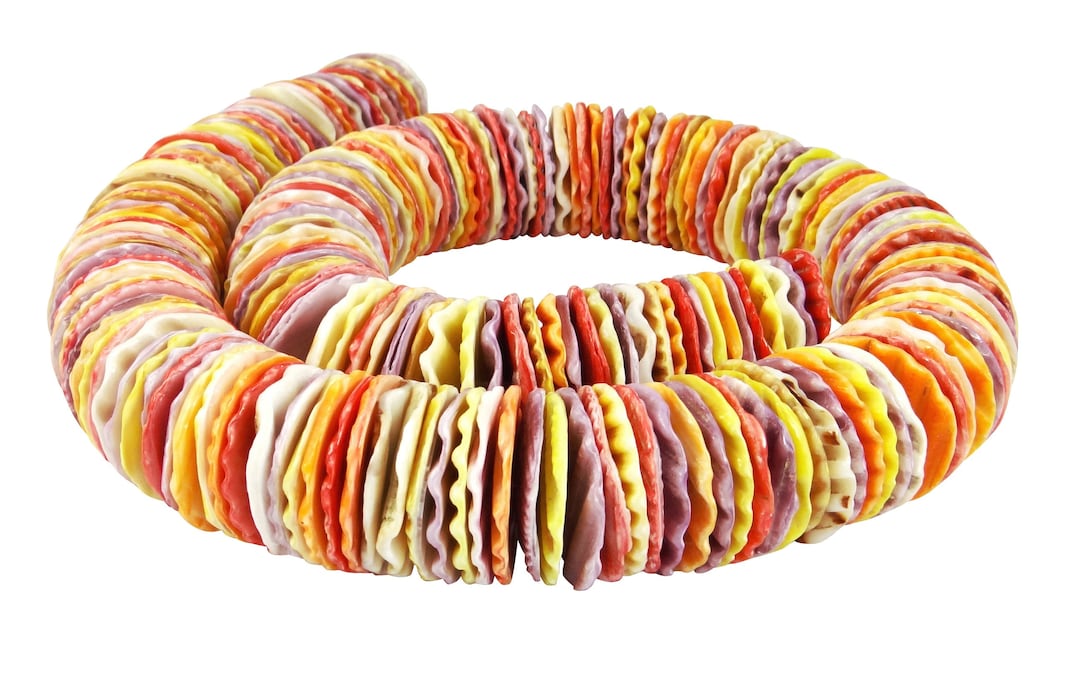 King's Mantle Shell Beads 20 Mm Slices Heishi Shell Beads - Etsy