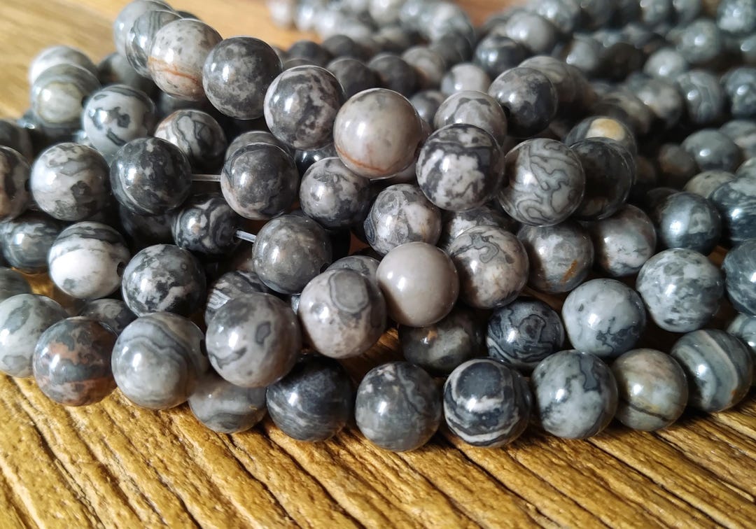 Marble Beads in Three Sizes: 8, 10 or 12 Mm Gemstone Beads Strand for ...