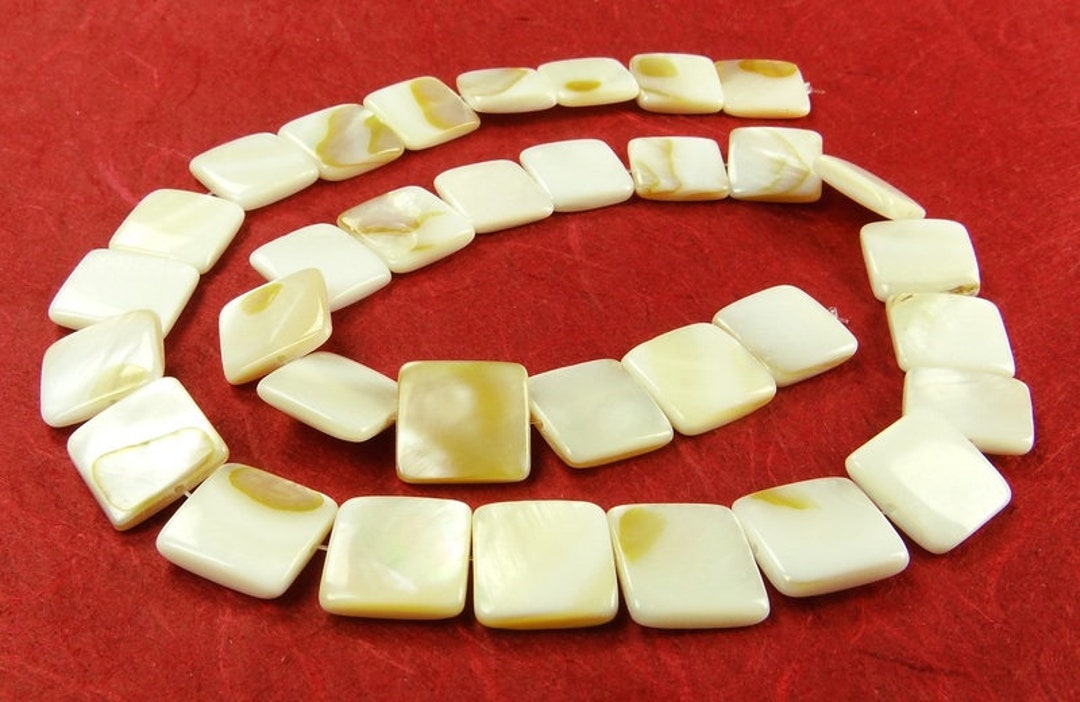 Freshwater Mussel Squares Approx. 12 X 12 Mm Pearls Shell Beads for ...