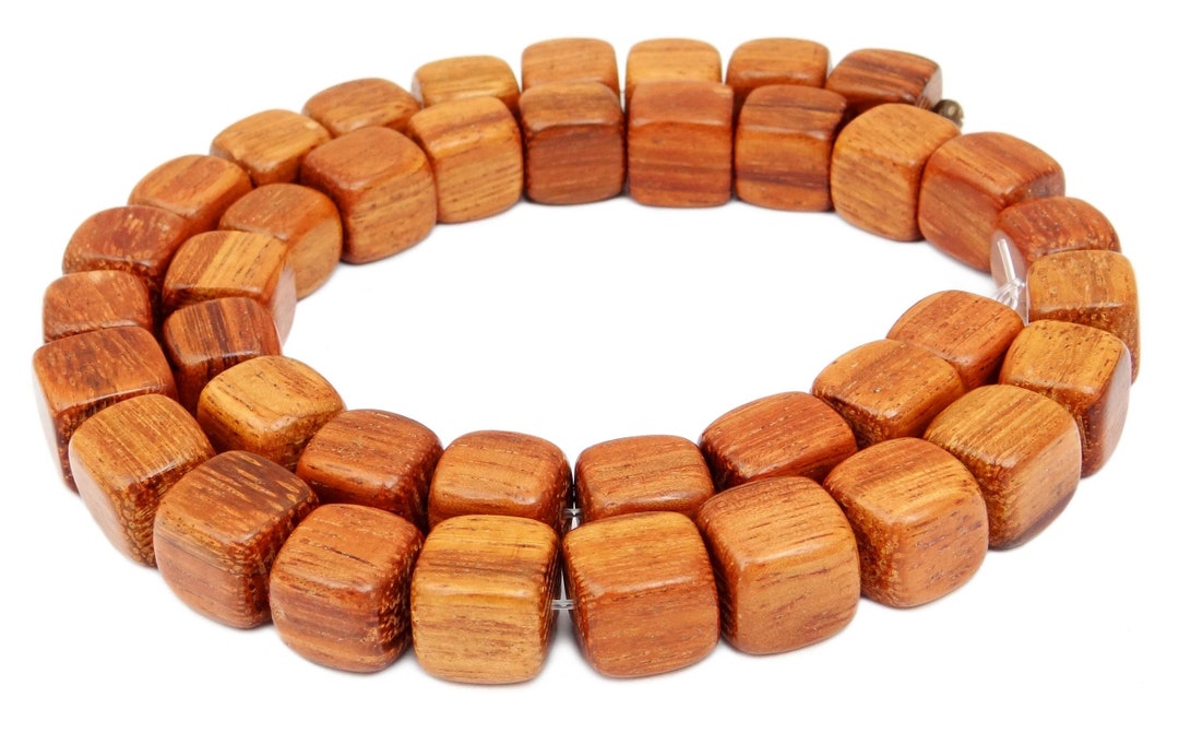 Tindalo Wood Bead Cube Approx. 10 Mm Wooden Beads Strand for Chain ...