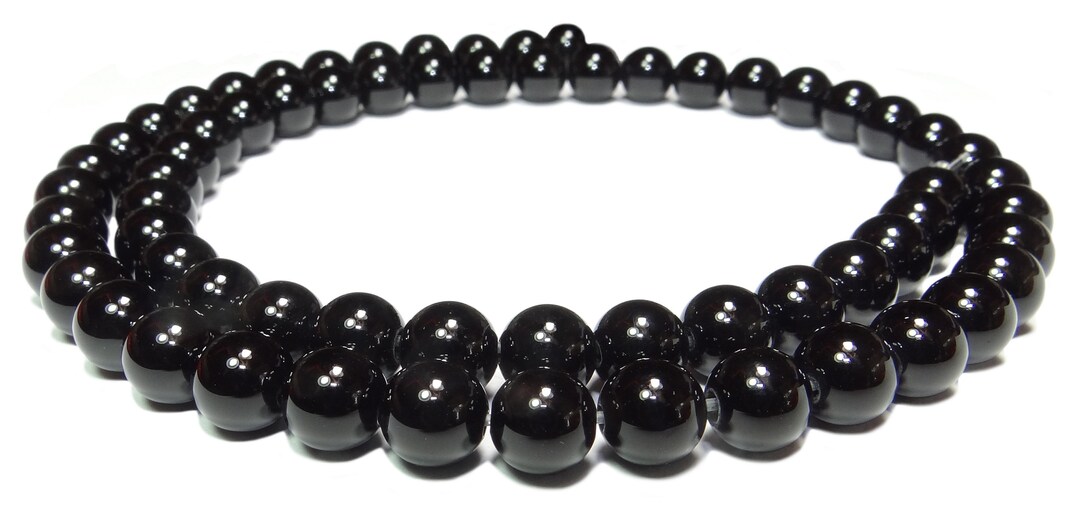 Onyx Balls in Many Sizes, Shiny Black, 4, 6, 8, 10, 12 & 14 Mm Gemstone ...