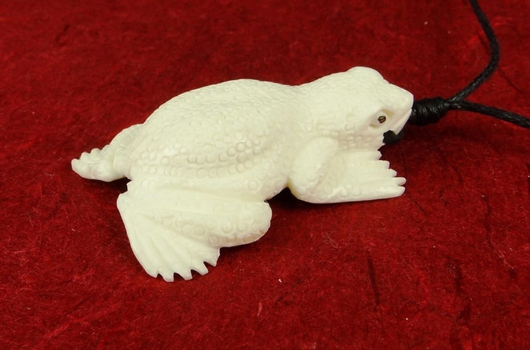 Frog Toad Pendant Carved From Bone Very Fine Handiwork Animals of ...