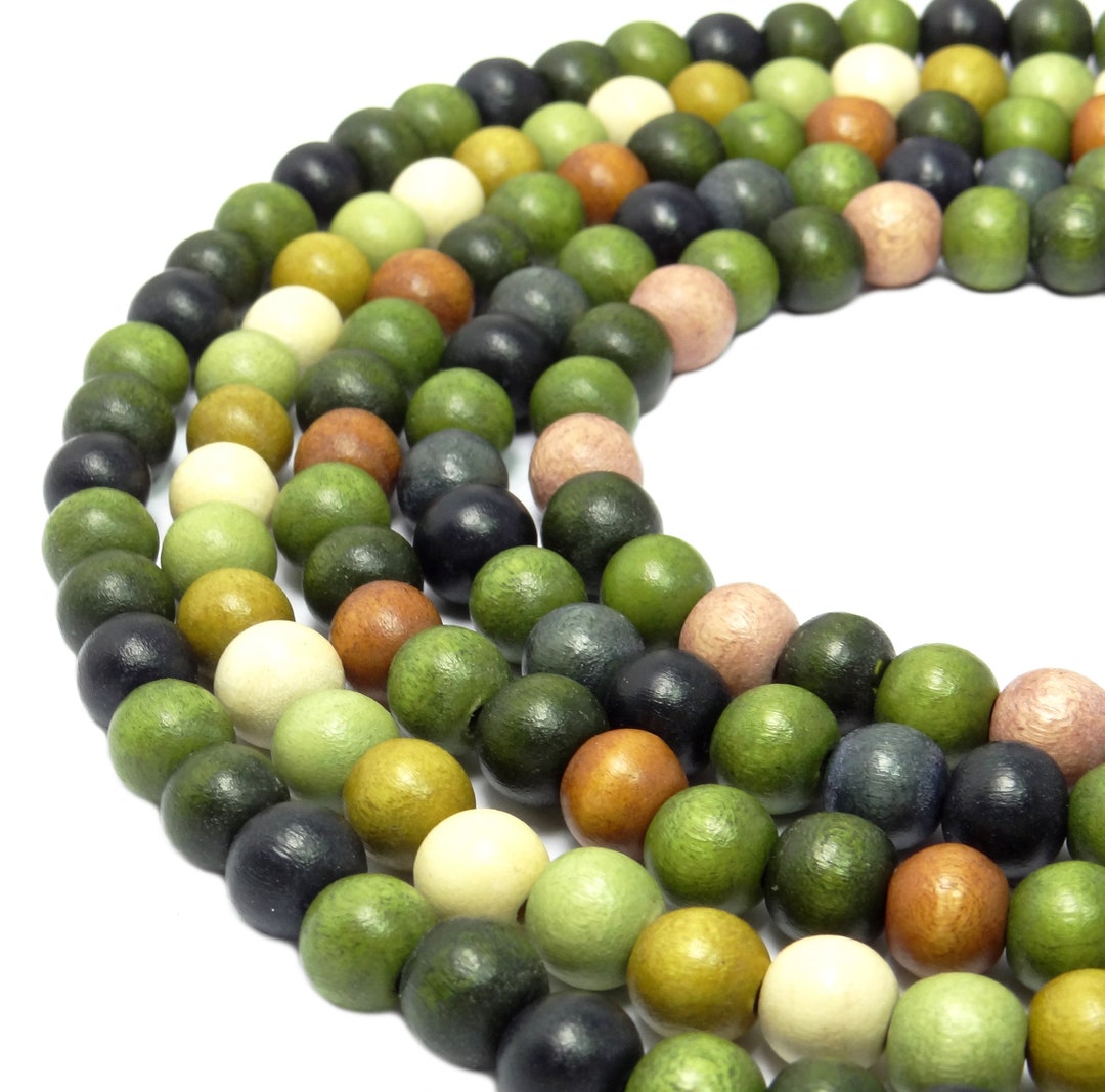 Colorful Wooden Beads Five Colorful Combinations to Choose From Color ...