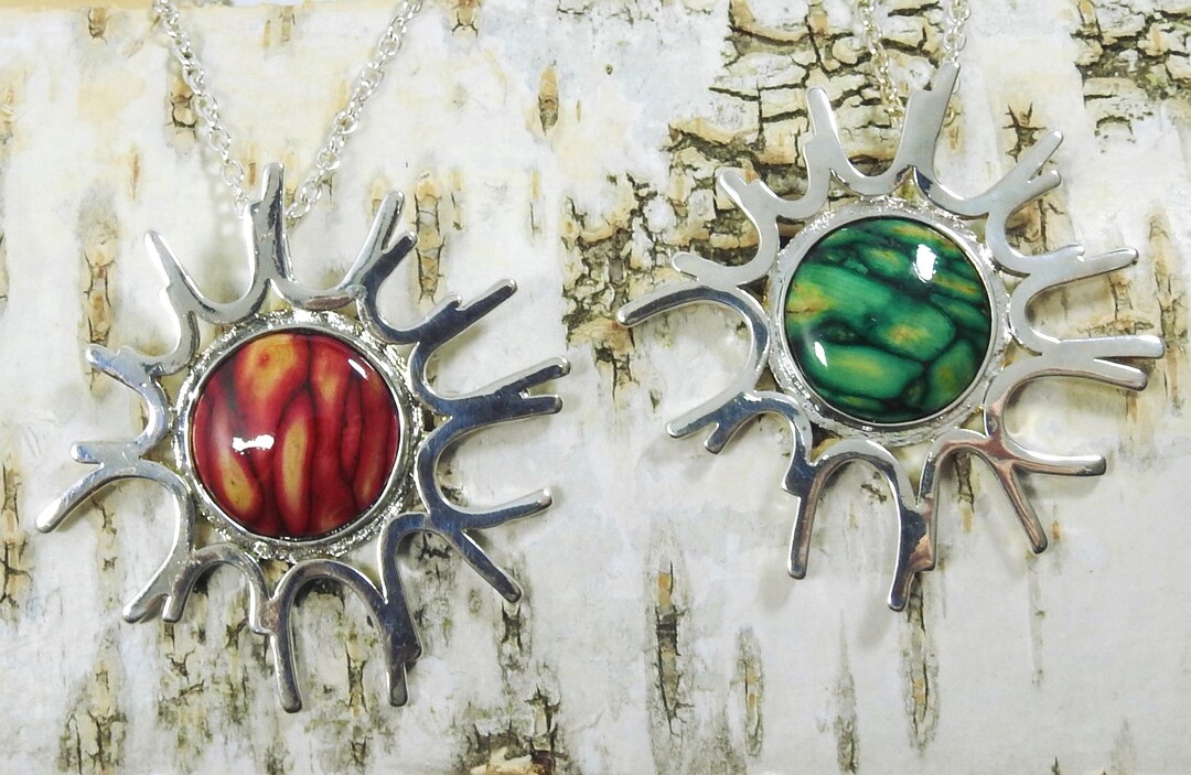 Heather Jewelry Large Sun Pendant Unique Handmade & Silver-plated ...