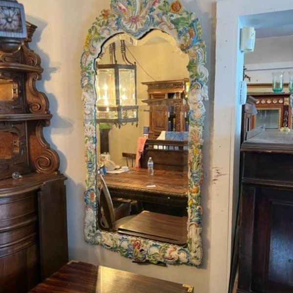 Hand Painted Mirror - Etsy