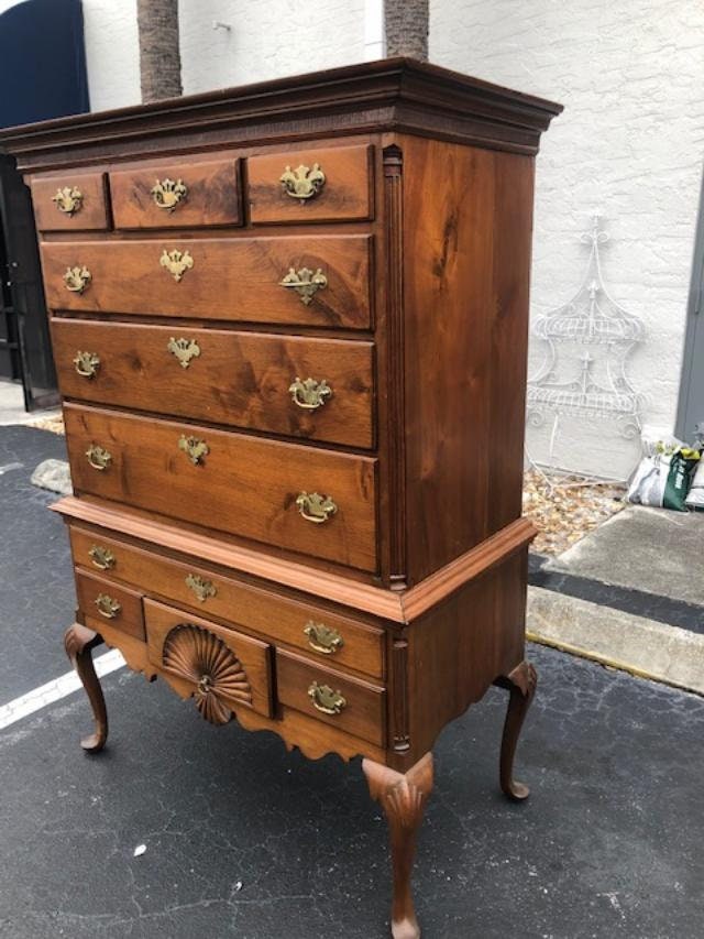 A Chippendale Style Antique Walnut Highboy - Etsy