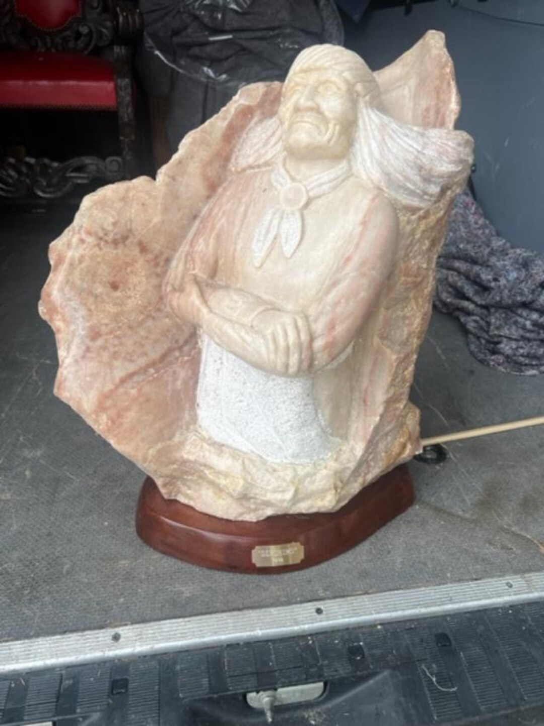 Lndian Native American Chief Bust Marble Figure Geronimo - Etsy