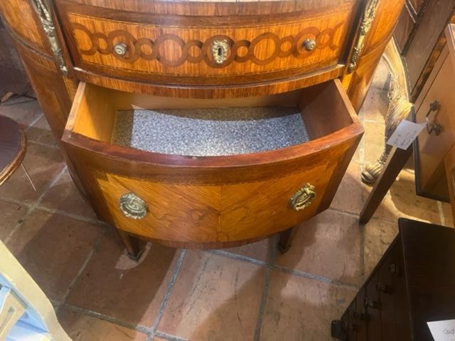 Antique Demi Lume Marble Top Cupboard - Etsy