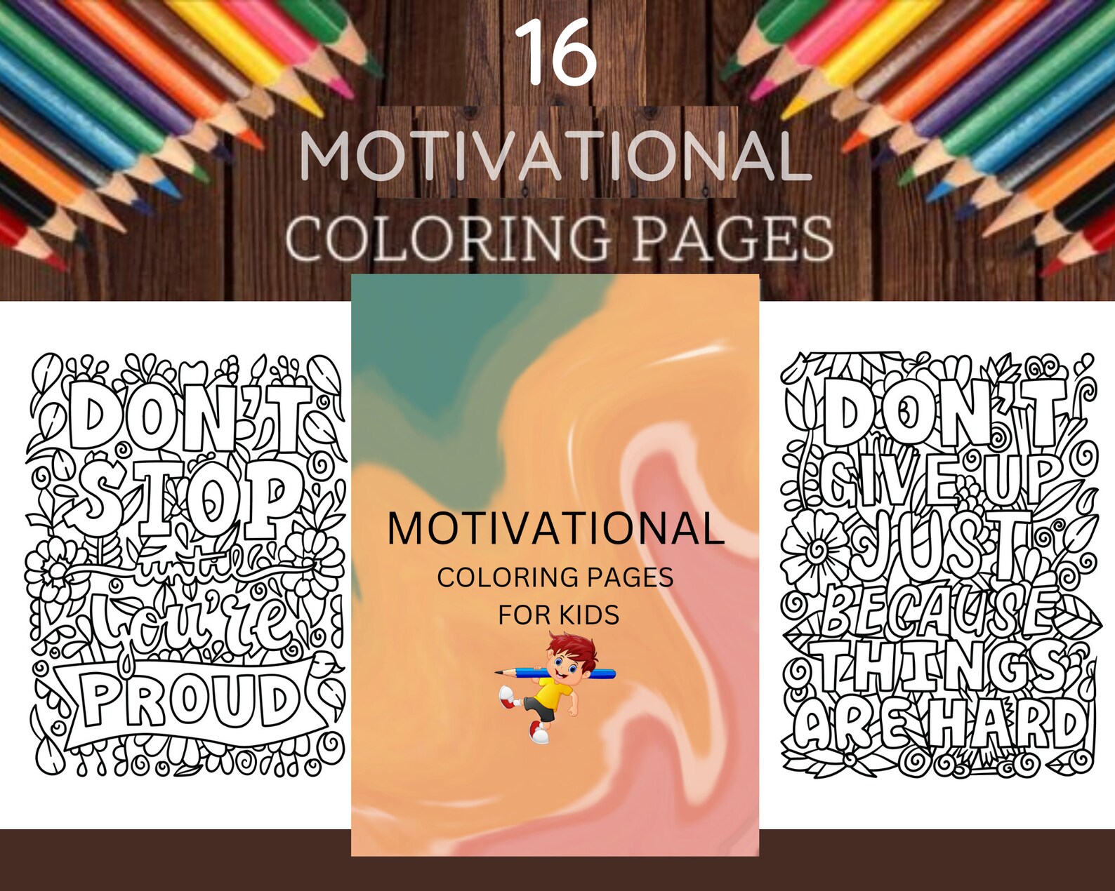 Motivational Coloring Pages for Kids, Printable Coloring Pages ...