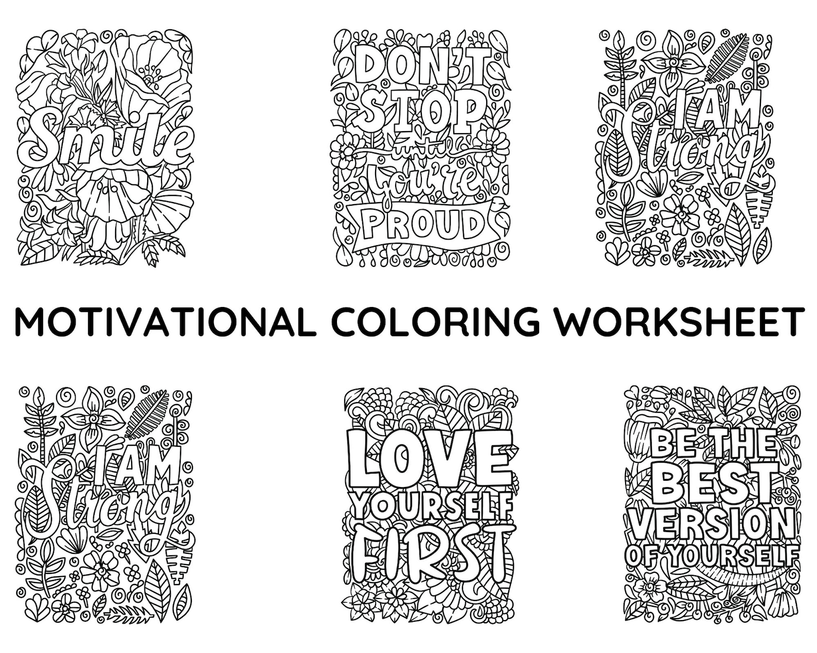 Motivational Coloring Pages for Kids, Printable Coloring Pages ...