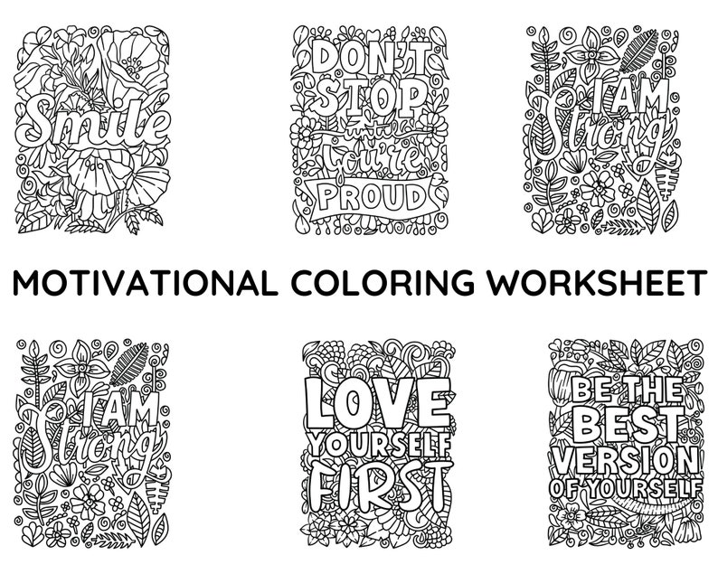Motivational Coloring Pages for Kids, Printable Coloring Pages ...