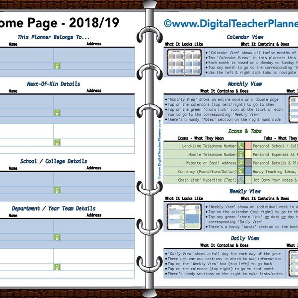 Teacher Diary - Etsy